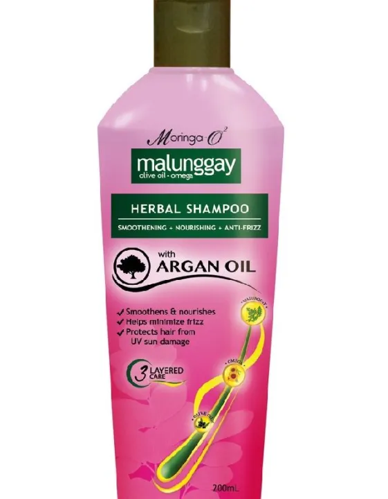 Moringa-O2 Herbal Anti-Frizz Shampoo with Argan Oil 350ml | Lazada PH