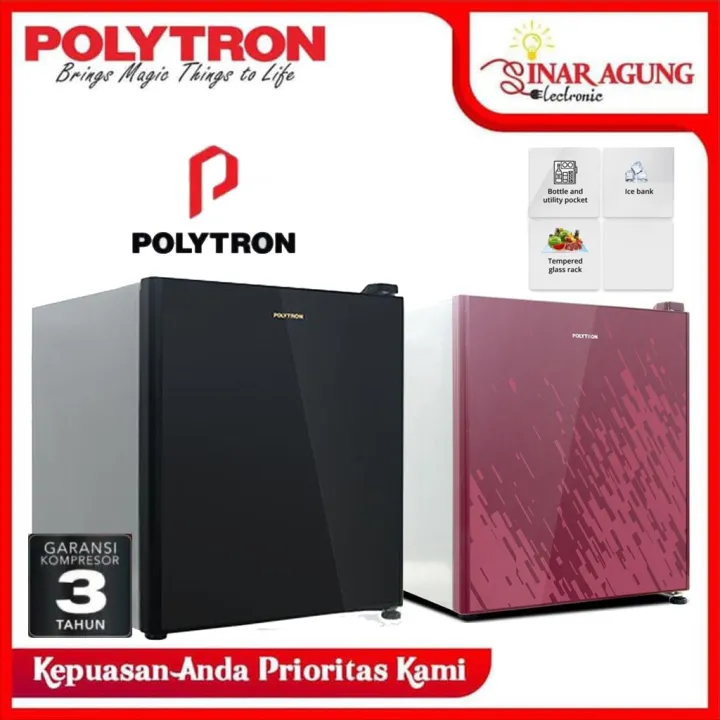 POLYTRON KULKAS MINI/PORTABLE REFRIGERATOR PRH51 PRH 51 [50L] 100% ORI ...