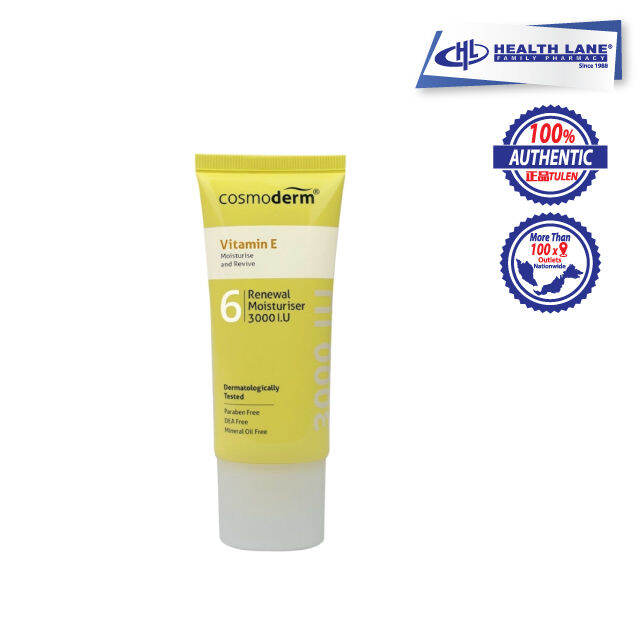 COSMODERM VIT E RENEWAL MOISTURISER 3000IU (50G) | Lazada