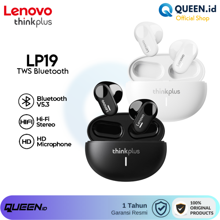 Lenovo ThinkPlus LP19 TWS True Wireless Earbuds Headset Bluetooth 5.3 ...