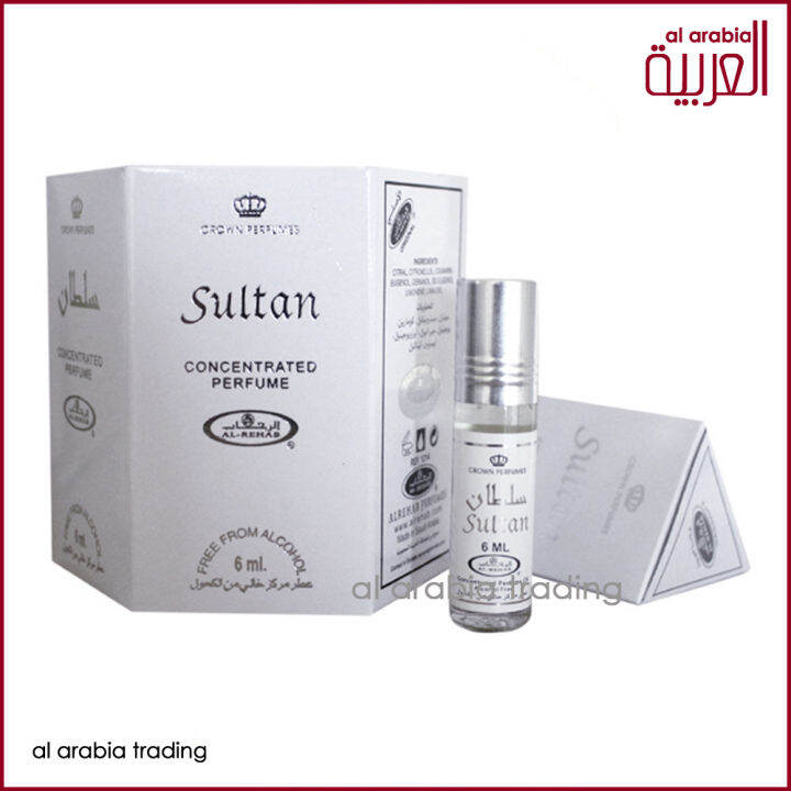Sultan AL REHAB Perfume 100% Original Minyak Wangi Attar (6ml x 6pcs ...
