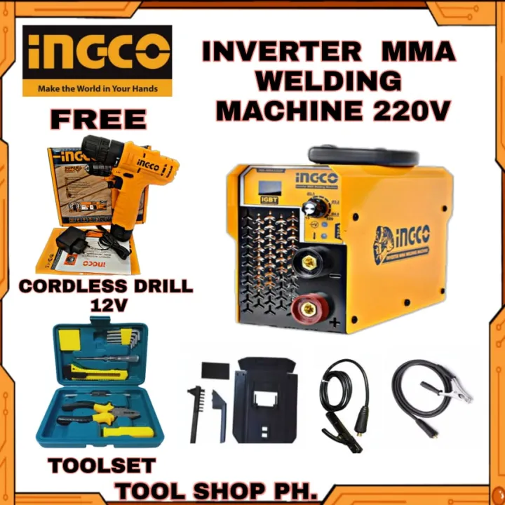 PROMO INGCO 220A Inverter Welding Machine ARC MMA Portable IGBT ING ...