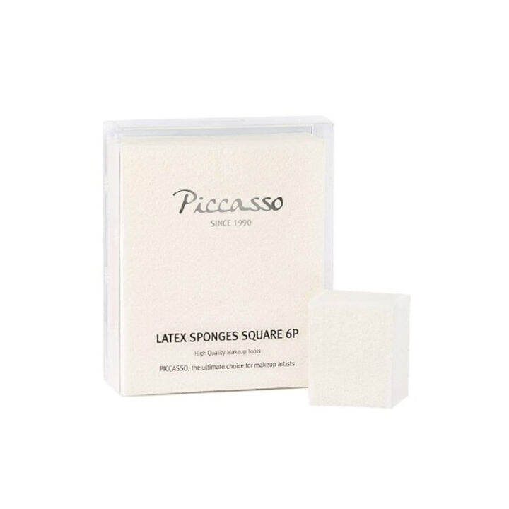 [Piccasso] Latex Square Sponge 6P | Lazada PH