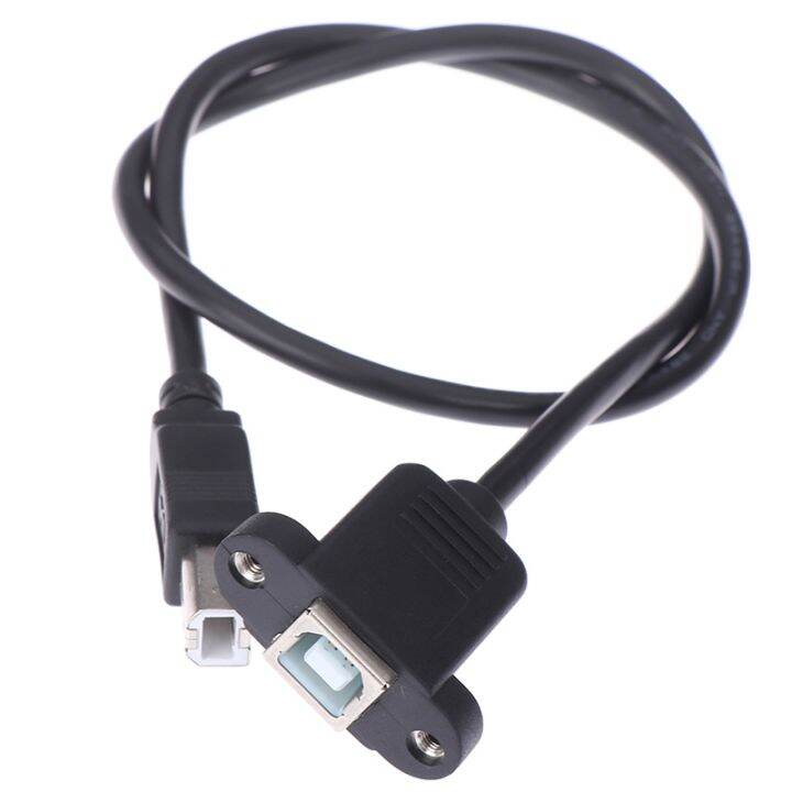 Usb 20 Type B Male To Type B Female Printer Extension Cable With Panel Mount Screw Hole 30cm