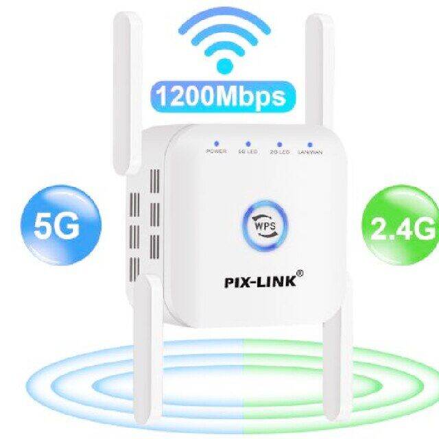WiFi Repeater 5G WiFi Booster 2.4G 5Ghz Wi-Fi Extender 1200Mbps Access ...