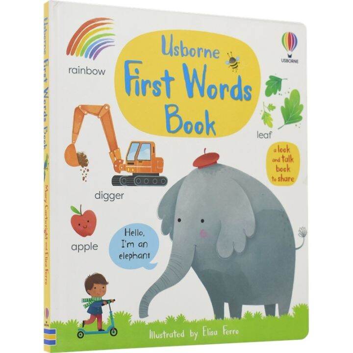 Usborne first words book children's English Enlightenment word book ...