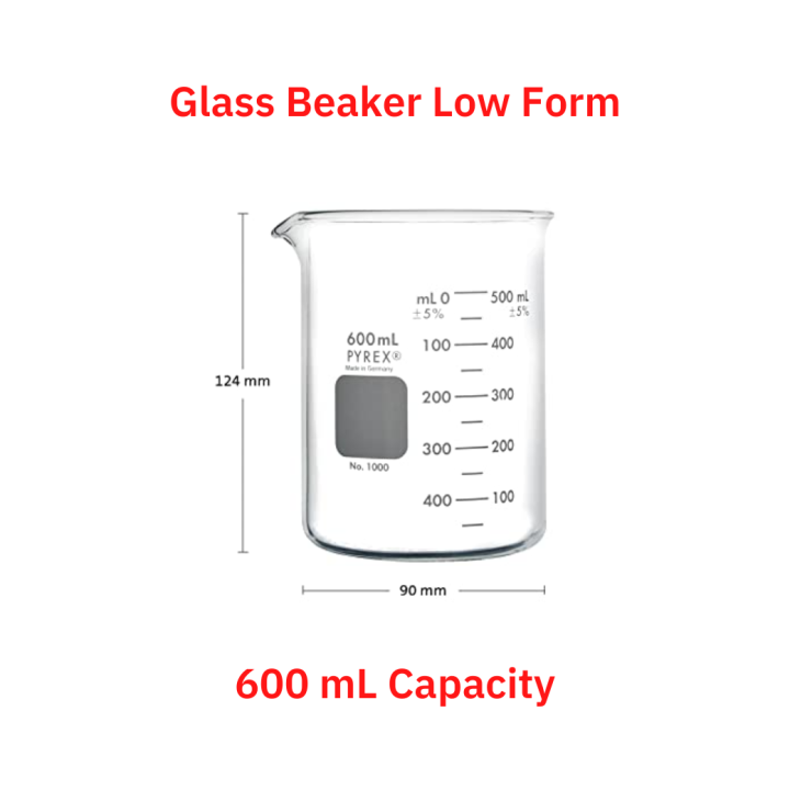 Pyrex Glass Beaker (Borosilicate Glass) Made in Germany บีกเกอร์แก้ว ...