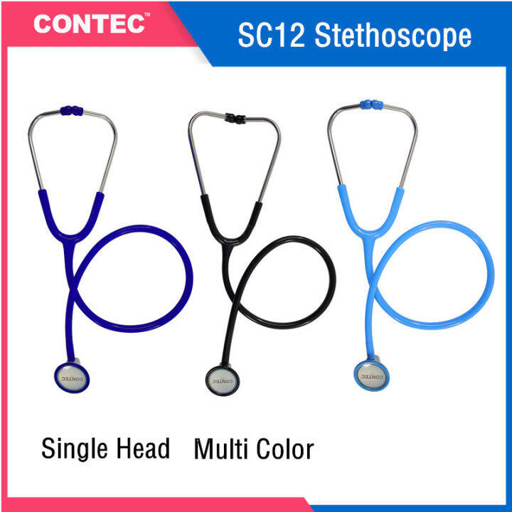CONTEC SC12 Single Head Stethoscope Aluminum Alloy+ PVC Nurse Doctor ...