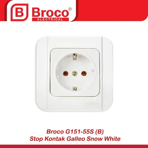 STOP KONTAK BROCO GALLEO SNOW WHITE INBOW G151-55S - ORIGINAL | Lazada Indonesia