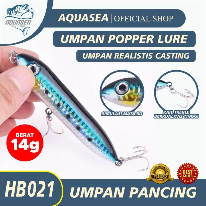AQUASEA Umpan Pancing Bentuk Ikan Kecil Umpan HB021 Panjang 10cm/14g ...