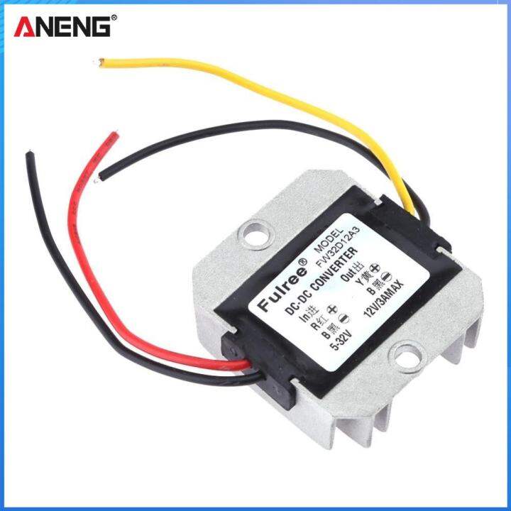 DC-DC 5-32V to 12V3A Automatic Voltage Stabilizer Power Converter ...