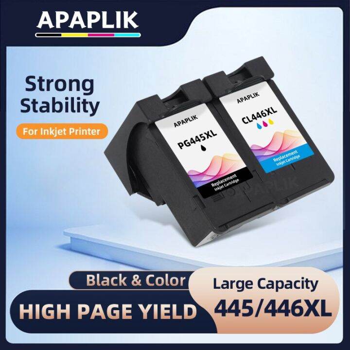 APAPLIK PG-445 PG445 XL Ink Cartridge For Canon PG 445 CL 446 For Canon ...