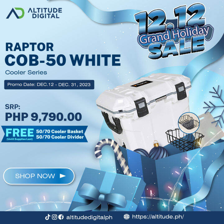 Raptor Cooler Series: COB-50 Camping Ice and Water Cooler Box | Lazada PH