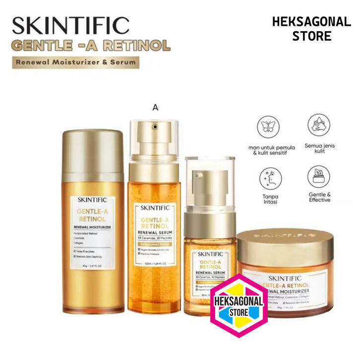 SKINTIFIC Gentle-A Retinol Series | Anti Aging Retinol set Gentle A ...