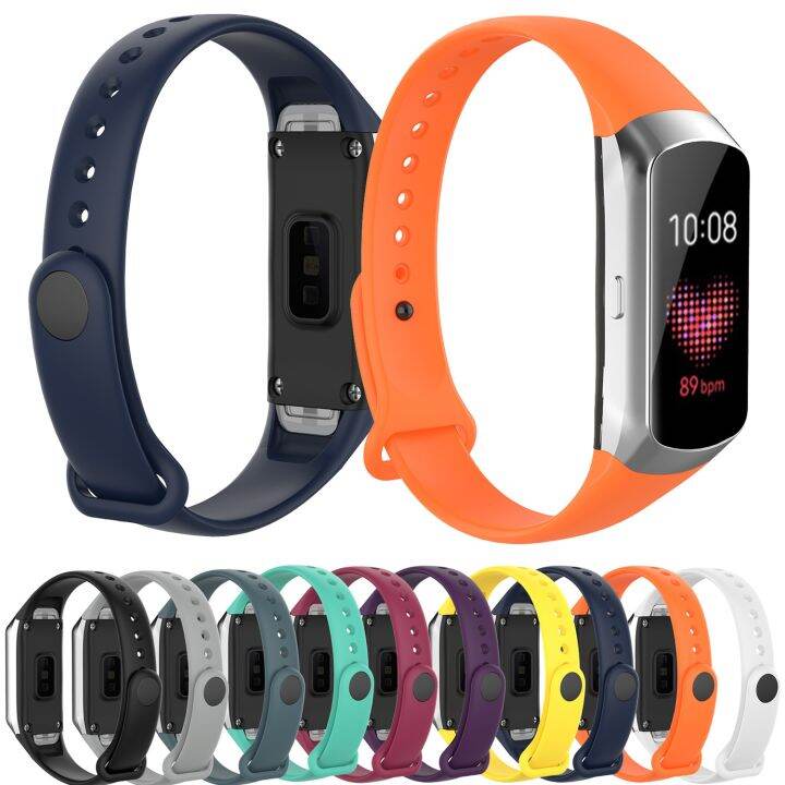 สายนาฬิกาข้อมือแนวสปอร์ตสายรัดซิลิโคนสำหรับ SM-R370 Samsung Galaxy Fit ...