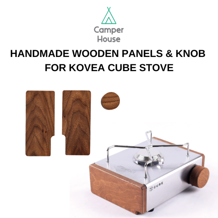 Thous & Oaks Wood Side Panel & Knob For Kovea Cube Gas Stove | Lazada