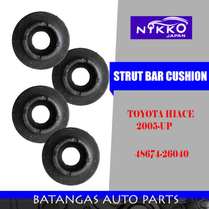 STRUT BAR CUSHION (NIKKO JAPAN) 4PCS for TOYOTA FOR HIACE 2005-UP PN ...