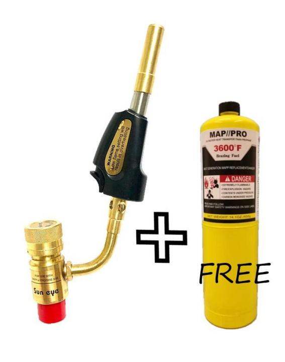 SUN EYE SINGLE TORCH c/w Ignitor and Mapp Gas 14oz | Lazada
