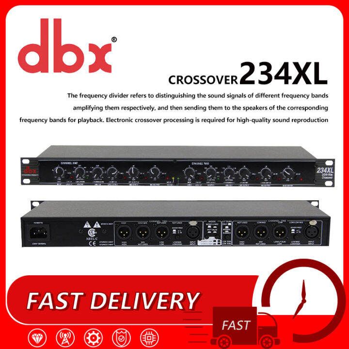 DBX 234XL Stereo 2 way/3 way / 4way Crossover (There is a choice of black and white) | Lazada PH