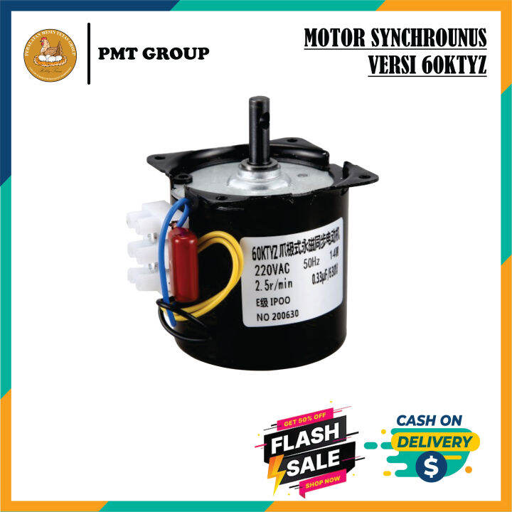 Motor Synchronous 60Ktyz 2.5 RPM Untuk Rak Ayun Mesin Tetas Kapasitas ...