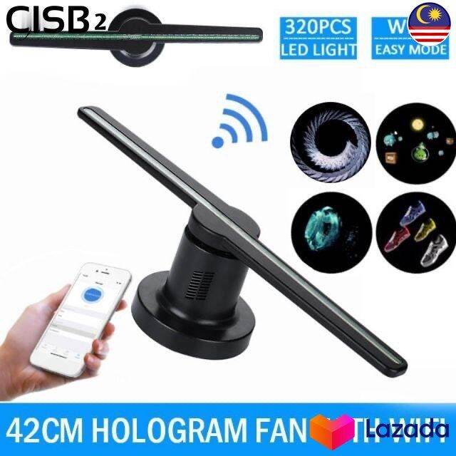 3D LED WiFi Holographic Projector Display Spinning Fan Hologram ... 3D LED WiFi Holographic Projector Display Spinning Fan Hologram ...