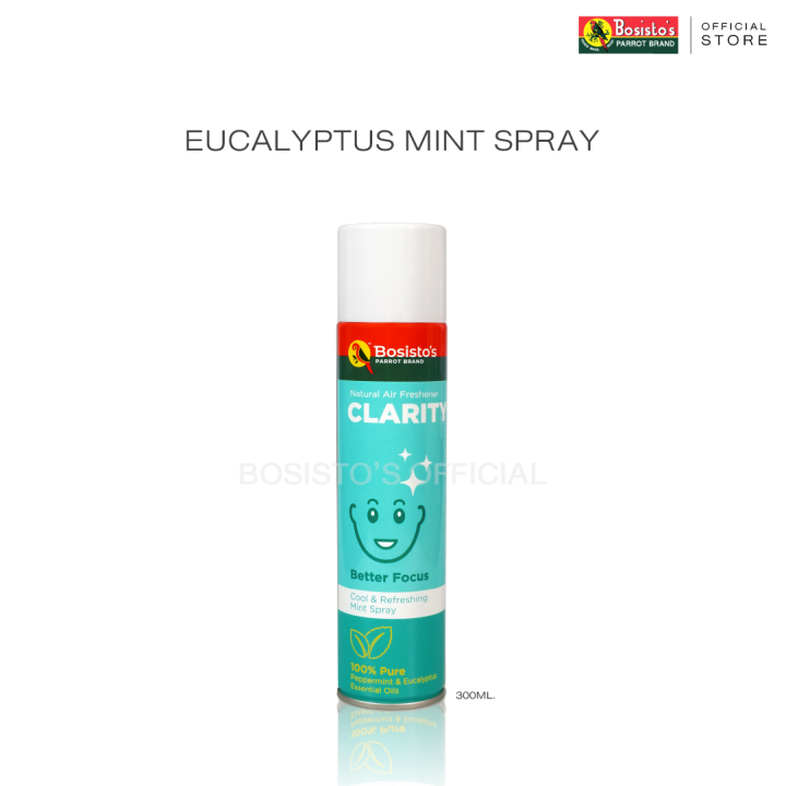สเปรย์ยูคาลิปตัส ผสมมิ้นท์ โบสิสโต สเปรย์นกแก้ว (Bosisto's Eucalyptus Mint Spray) 300ml ...