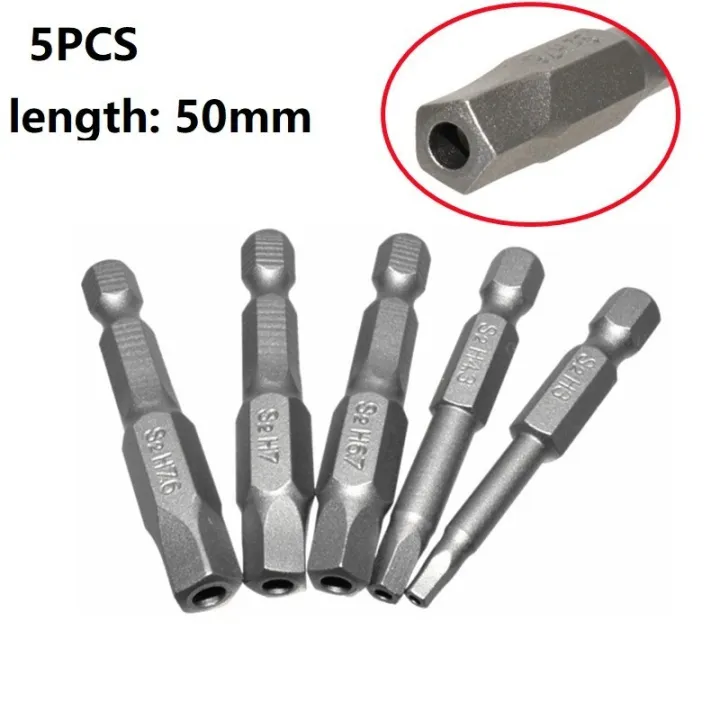 Toolstar 5-Piece Screwdriver Bits 50mm Equipement Pentagonal Quality Set W/Hole | Lazada PH