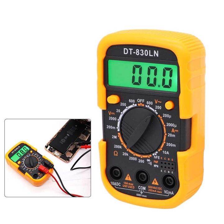 SUNWA DT-830LN DIGITAL MULTI METER WITH BACK LIGHT AND BUZZLE | Lazada