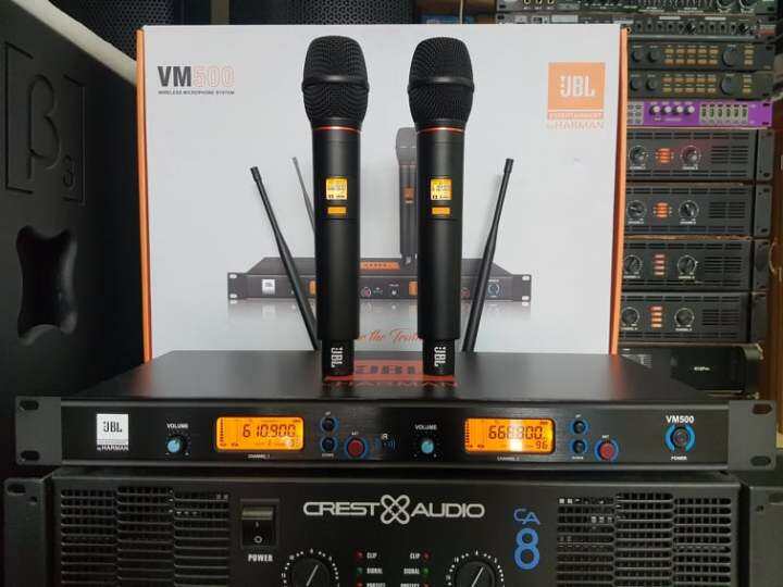 Bộ Micro không dây VM500: Hàng loại 1, Thu âm tốt, Sáng tiếng. Chống hú/rít, Tự ngắt tiết kiệm ...