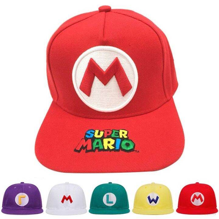 ♂ New Super Mario Luigi Baseball Cap for Kids Boy Sunhat Peaked Cap for ...
