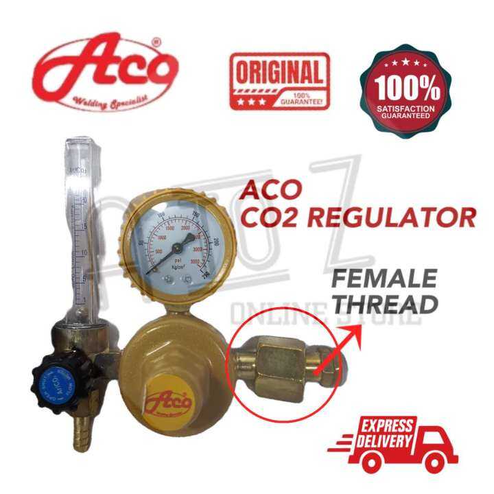 ACO CO2 FEMALE THREAD ACO CO2 GASMIG FLOW METER | WELDING WELD ...