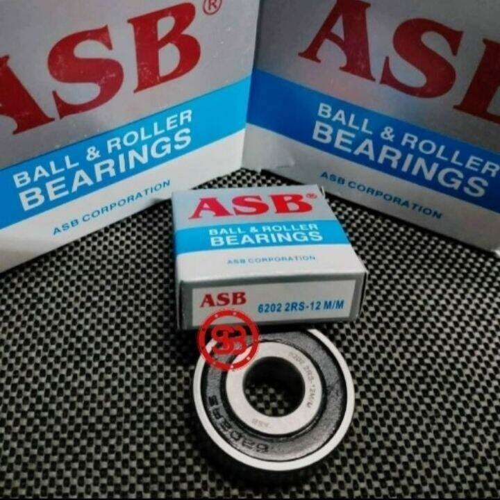 (ISI 10PC) Bearing 6202 2RS 12mm ASB | Lazada Indonesia