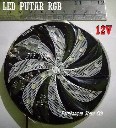 Lampu LED Putar 12V Spiral 12V RGB Lampu Disco Rotating LED Lampu Putar ...