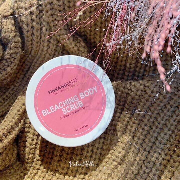 PINK & BELLE BLEACHING BODY SCRUB!! | Lazada