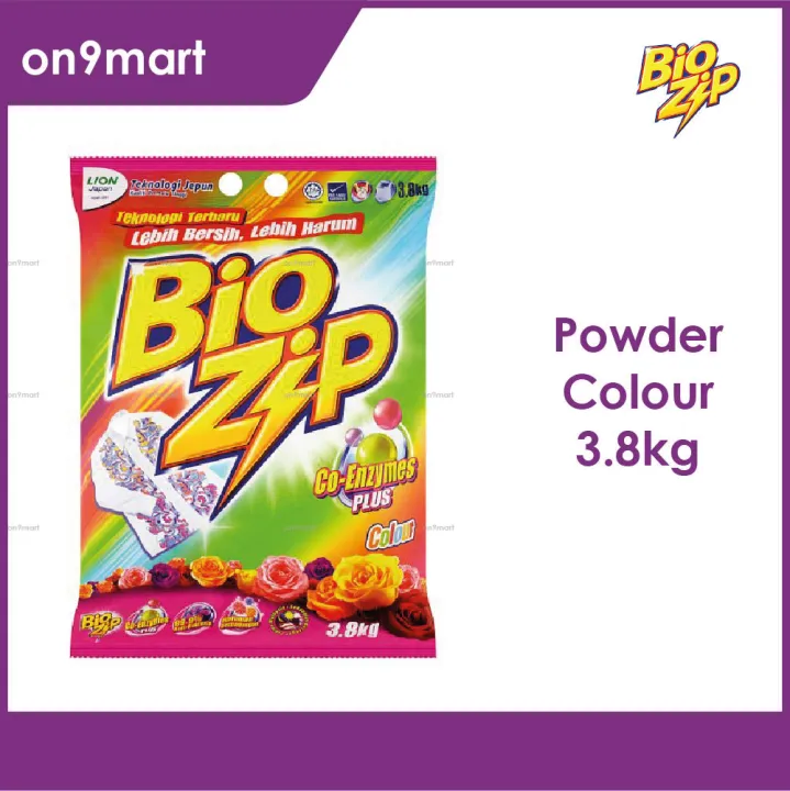 Bio Zip Colour Powder Detergent 3.8kg | Lazada