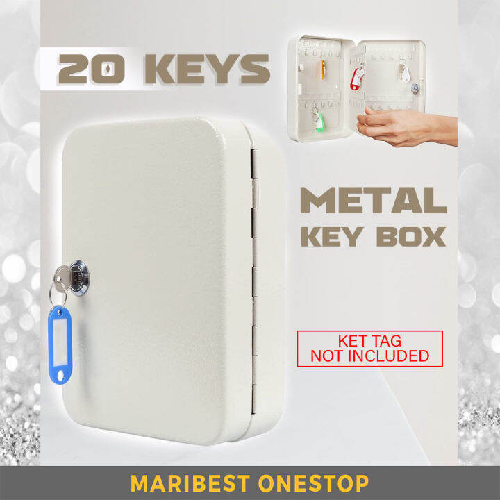 20 KEYS METAL KEY BOX KEY CABINET WALL MOUNT STORAGE KEY LOCK BEKAS ...