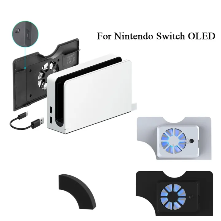 【Ready] Durable Vertical Dock Cooling Fan For NS Switch OLED Console ...