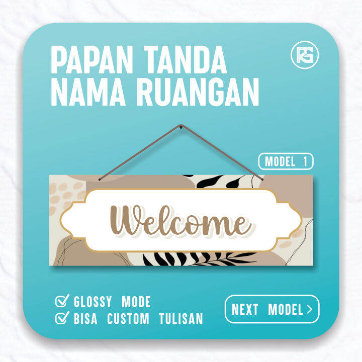Papan Tanda Nama Ruangan Aesthetic 10 x 30 cm | Lazada Indonesia