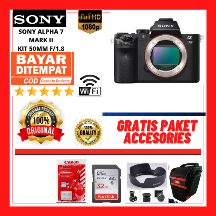 SONY ALPHA 7 MARK II WITH LENS SONY 50MM F1.8 | Lazada Indonesia