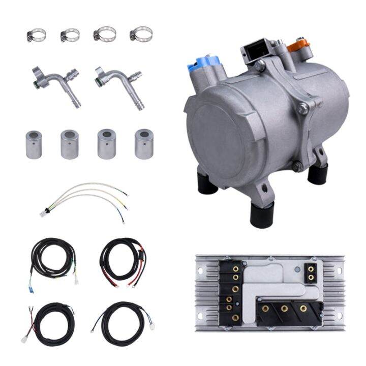 A/C 12V 24V Electric Compressor Set For Auto AC Air Conditioning Car ...