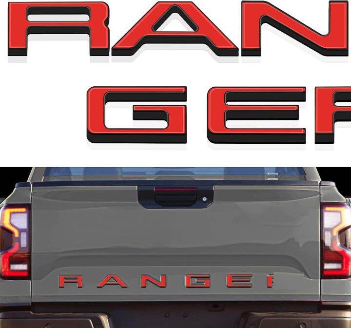 NEW Upgrade Tailgate Inserts Letters Compatible for Ranger 2019 2020 ...