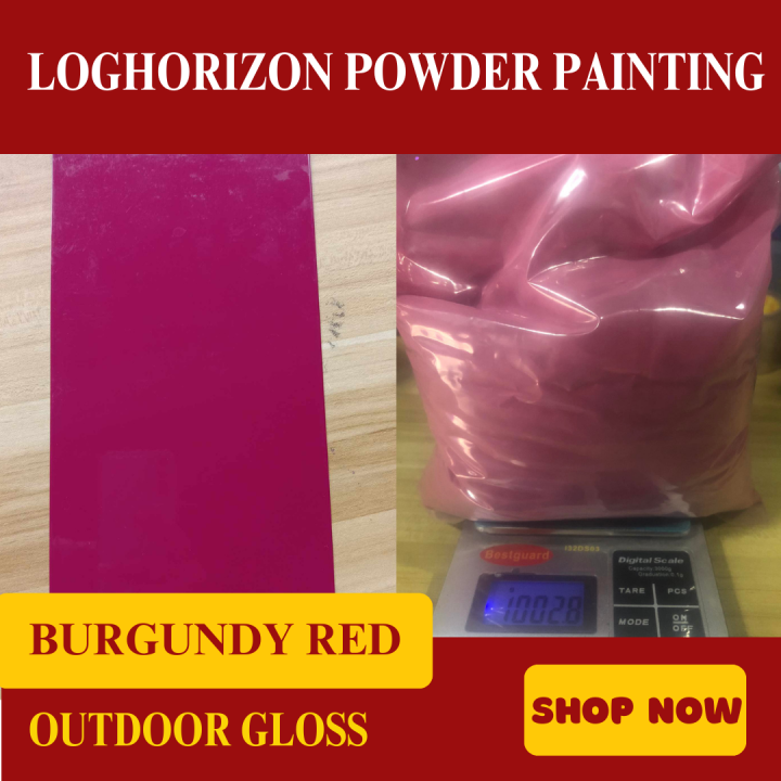 Powder Coating Paint - BURGUNDY RED (Outdoor) | Lazada PH