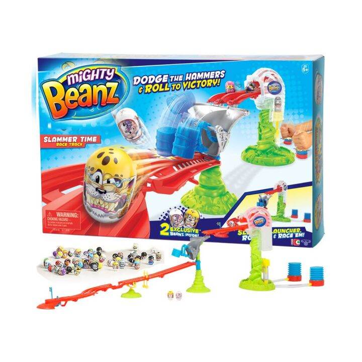 Original Mighty Beanz Toys Anime Figure Race Track Slam The Laher Roll ...