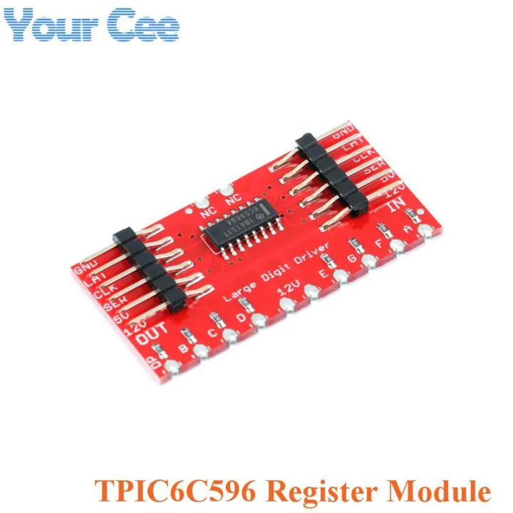 DC 5V TPIC6C596 Large Digit Driver Drive 6.5" 7 Segment LED Display Module for Andrino Diy Kit ...