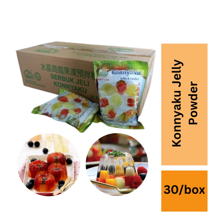 [ML BAKING] Happy Grass Konnyaku Jelly Powder/Serbuk Jeli Konnyaku/Original Flavour /30 Packet ...