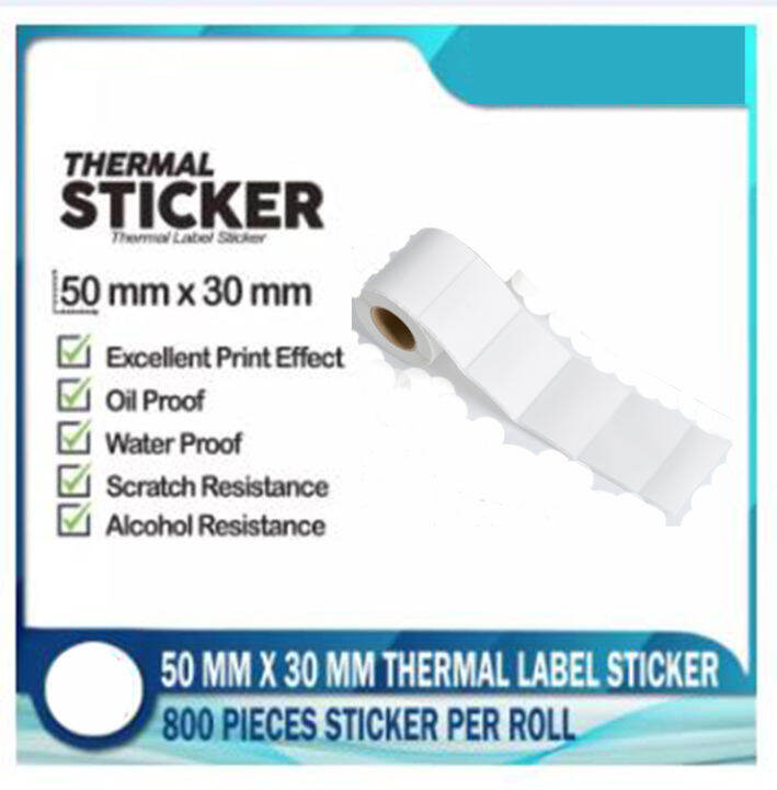 50*30mm Thermal Label Adhesive Sticker Paper 50mm X 30mm Thermal ...