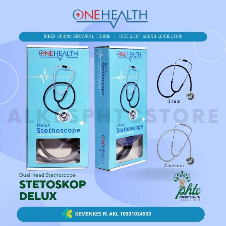 ONEHEALTH Delux Stethoscope l Stetoskop Delux | Lazada Indonesia