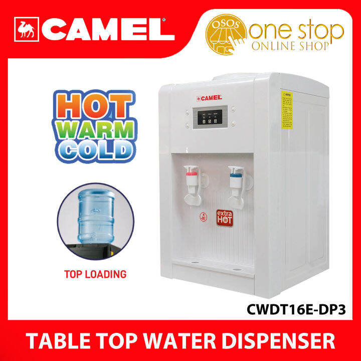 Camel Appliances Table Top Water Dispenser 5Gal Top Load CWDT16E-DP3 ...