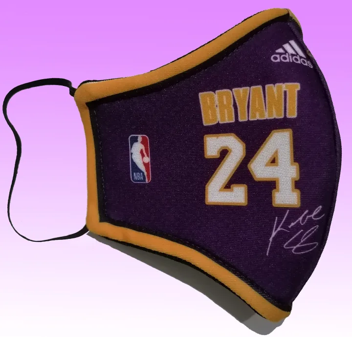 NBA KOBE BRYANT VIOLET FACE MASK Full Sublimation (Inspired Jersey ...