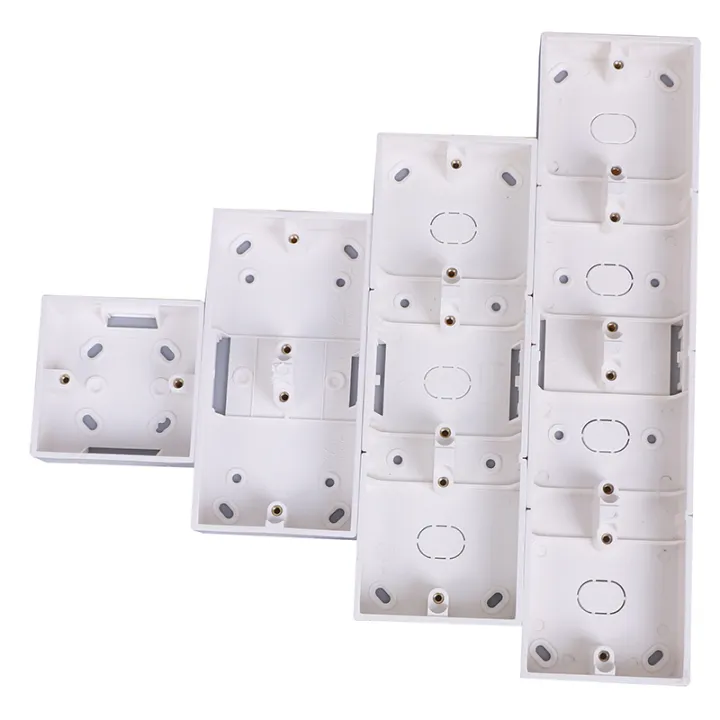 【Flash sale】86 Type 2/3/4 Gang Switch Socket Base Junction Box Wall ...